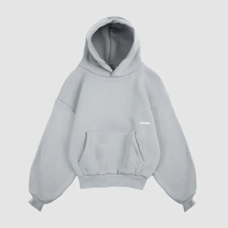 heavyweight script hoodie gun metal